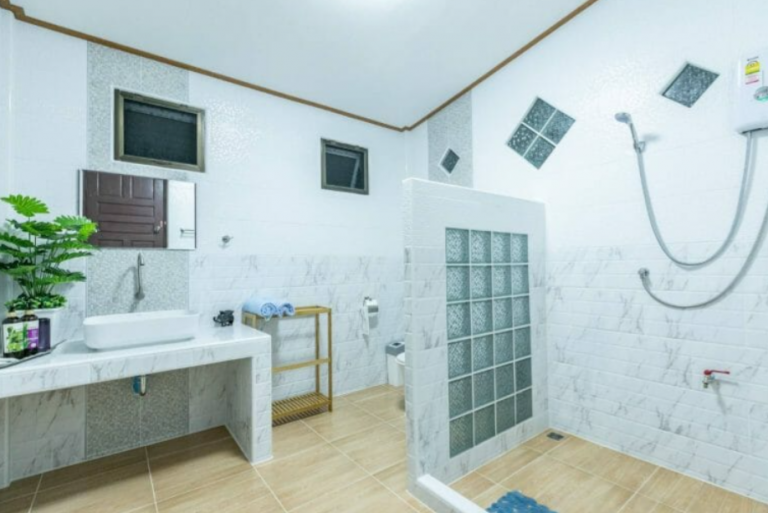 37 ideas to separate the shower area from the bathroom with concrete ...