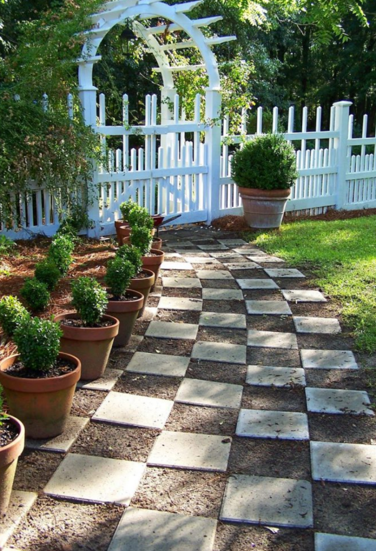 43 concrete path ideas for your patio or garden that you can easily ...