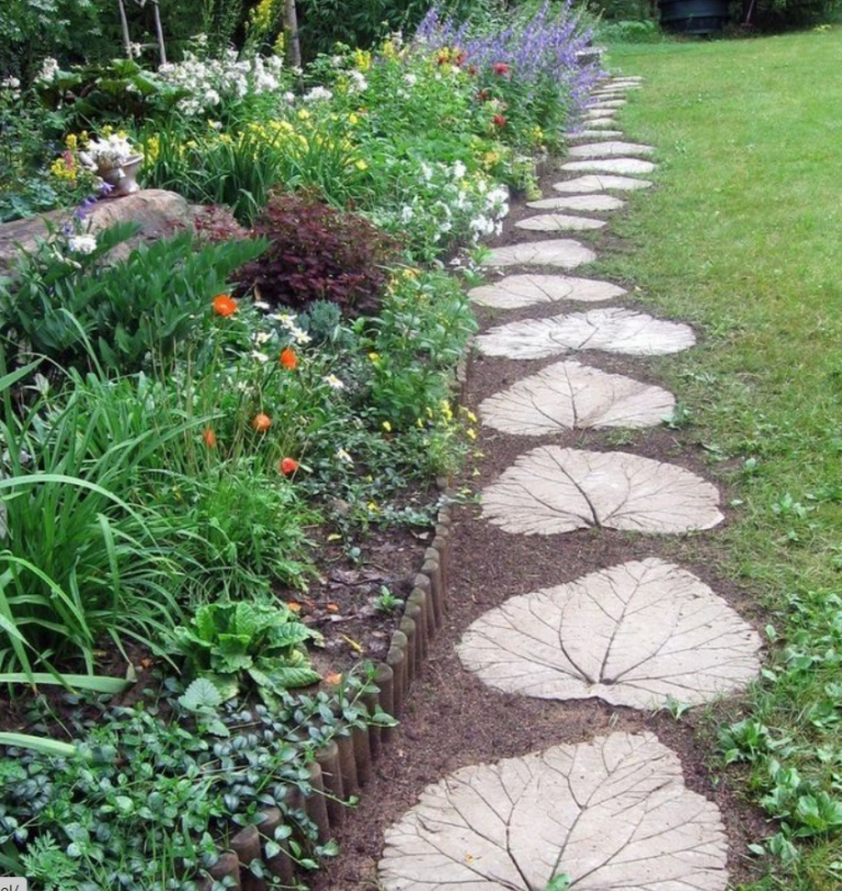 43 concrete path ideas for your patio or garden that you can easily ...