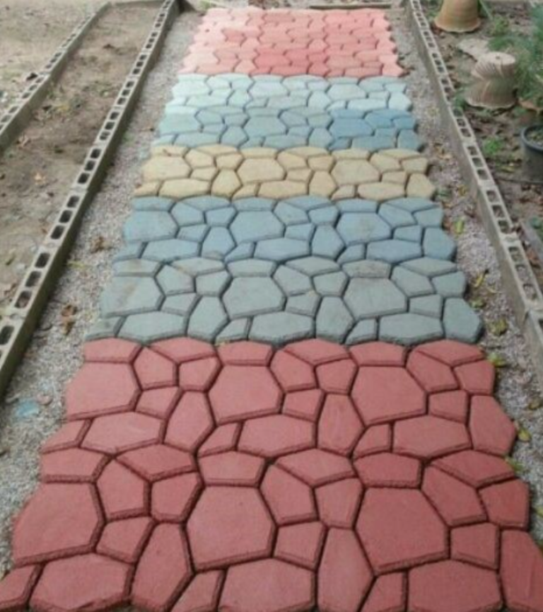 30 easy ideas to make a concrete path in your driveway or garden ...